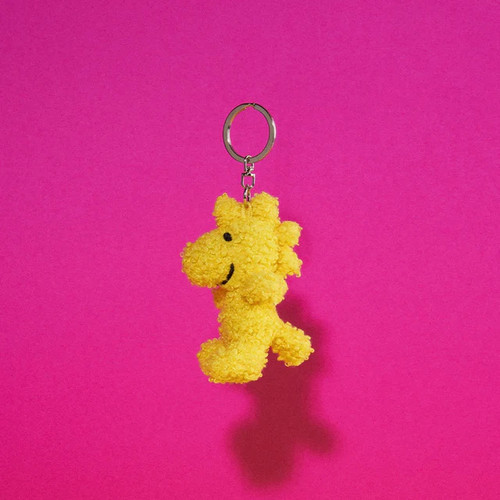 Woodstock ECO Tiny Teddy Yellow keychain - 7 cm | MOOII Australia