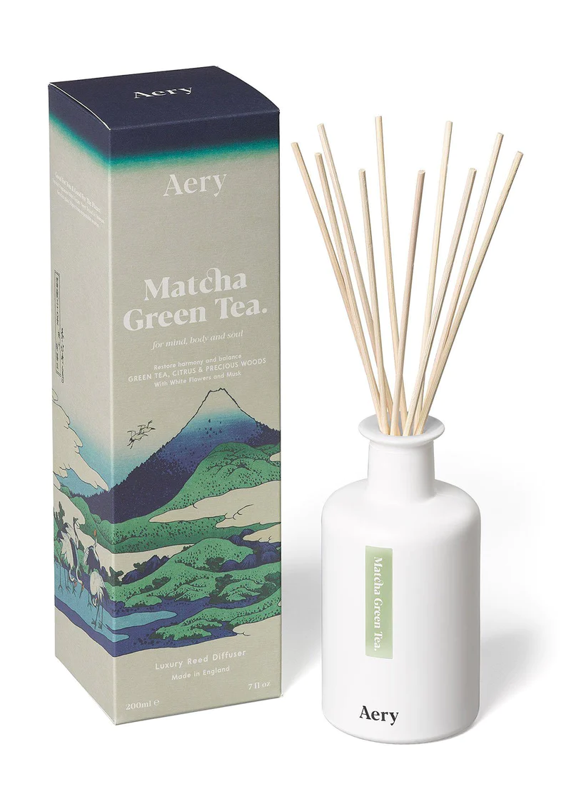 Aery Living: Tokyo 200ml Reed Diffuser - Matcha Green Tea | MOOII Australia