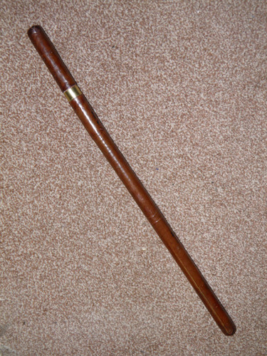 Antique British Military Leather Clad Officers Sword Swagger Stick ...