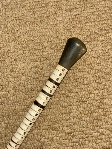 Antique Shark Vertebrae Marine Swagger Stick - Bovine Horn Top Washers ...