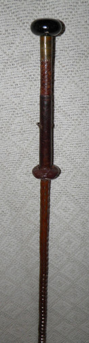 Antique Spanish Loquat Wood Basque Makhila Walking Stick Brass Collar ...
