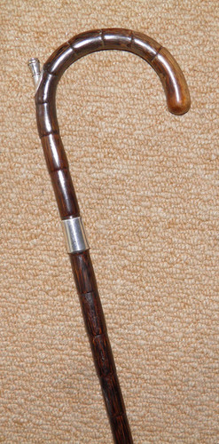 Edwardian Gadget Bookmaker Pencil Walking Stick / Cane Hallmarked ...
