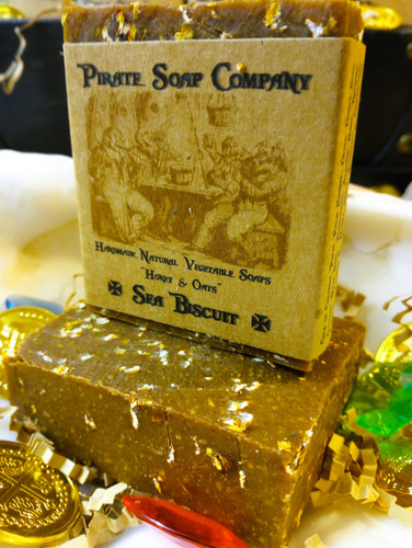 Sea Biscuit ~ w/ Honey & Oats | Pirate Soap Company