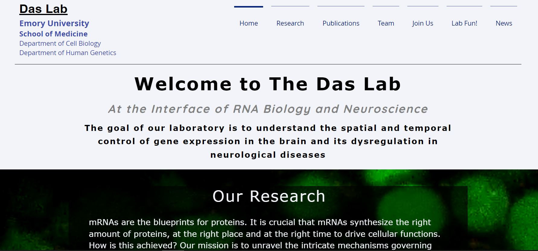 Das Lab @ Emory Univ (RNA biology / Neuroscience / Single-molecule ...