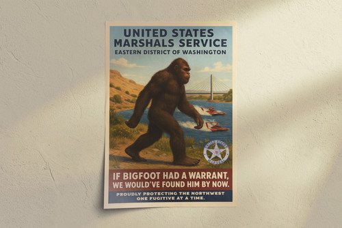 USMS Bigfoot with Hydroplanes Poster | Equipped Designs