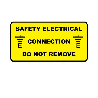 Safety Electrical Connection Do Not Remove Labels – Warning Stickers ...