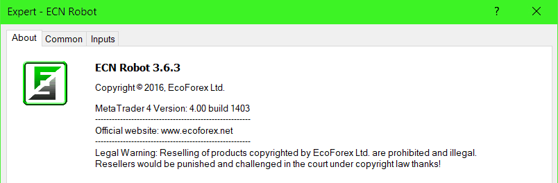 ECN Robot | EcoForex