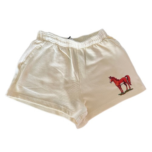 ASIAB - HRC Cream Cotton Lounge Shorts | All Seated In a Barn