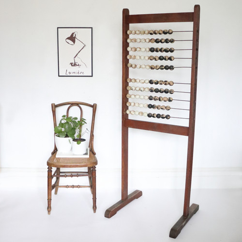 Vintage Large French School Abacus | Owl and the Elephant