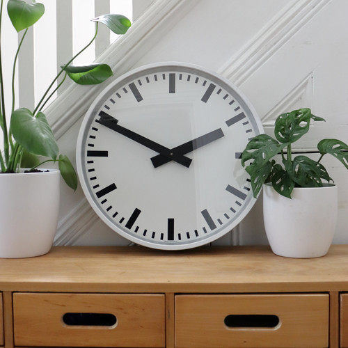 Large Vintage Swiss Wall Clock By Moser-Baer | Owl and the Elephant