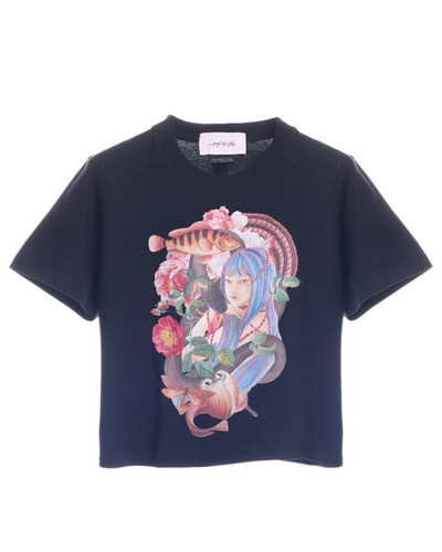 Snake Tomie cropped T-shirt | pays des fees