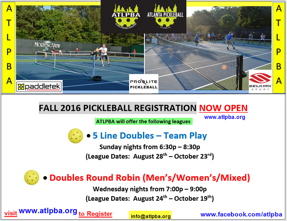 Fall Pickleball Registration is OPEN!