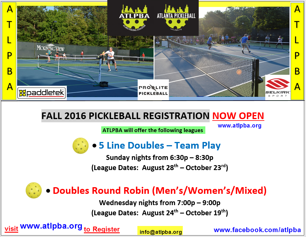 Fall Pickleball Registration is OPEN!