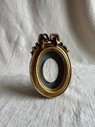 Oval Framed Catholic Intaglio | Tina Heinen Co