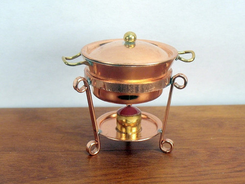 Copper chafing pot with side handles | JGetzan.com