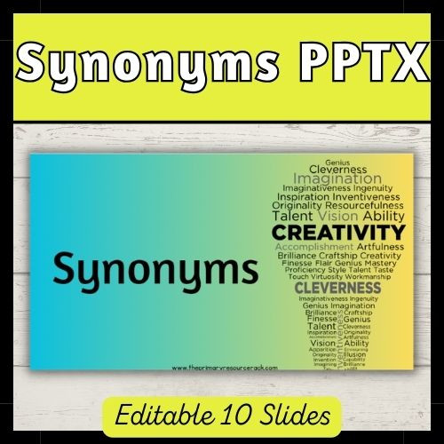 Synonyms PPTX Presentation | PrimaryResourceRack