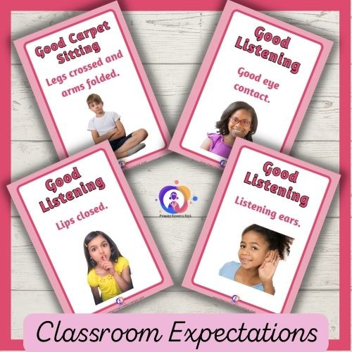 Classroom Expectations Posters | PrimaryResourceRack