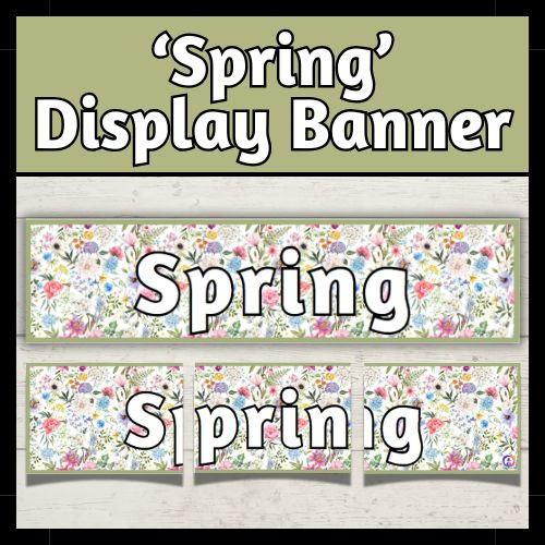 'Spring' Classroom Display Banner | PrimaryResourceRack