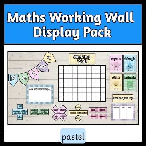 Pastel Maths Working Wall Display | PrimaryResourceRack