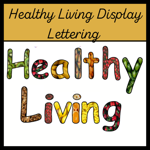 Healthy Living Display Lettering | PrimaryResourceRack