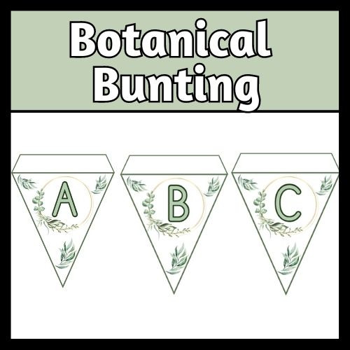 Botanical Display Bunting | PrimaryResourceRack