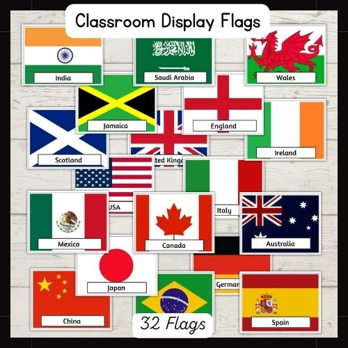 Flags Classroom Display | PrimaryResourceRack
