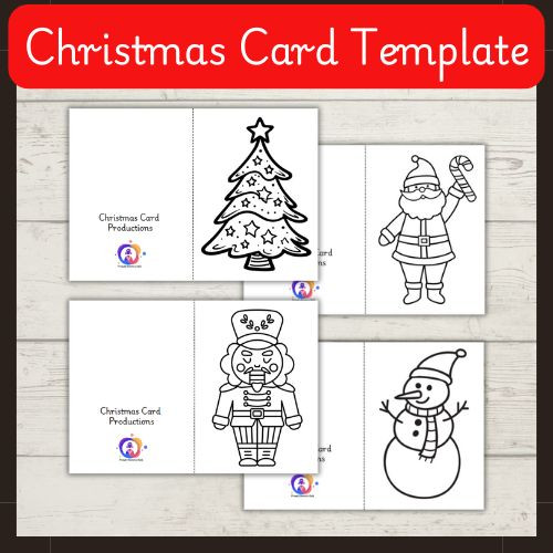 Christmas Card Templates | PrimaryResourceRack