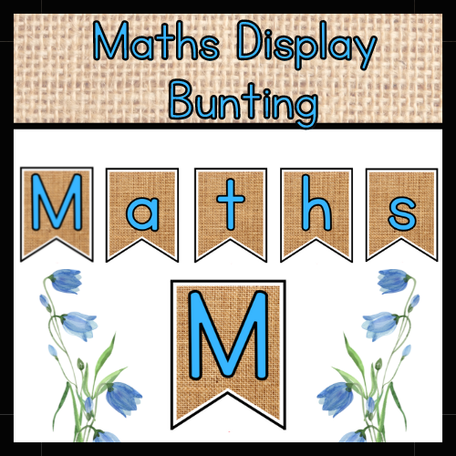 Hessian Maths Bunting | PrimaryResourceRack