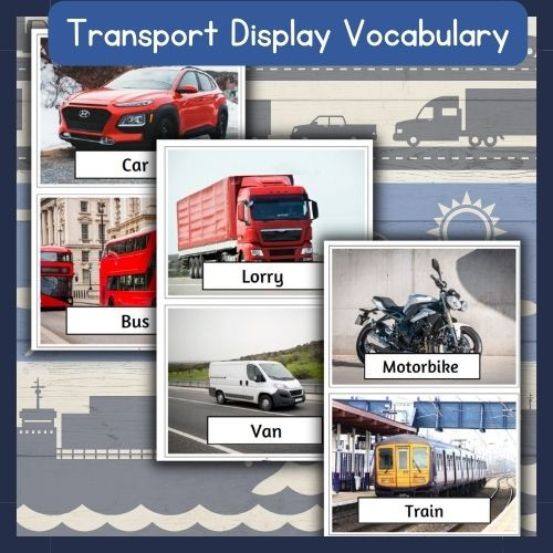 Transport Display Vocabulary | PrimaryResourceRack