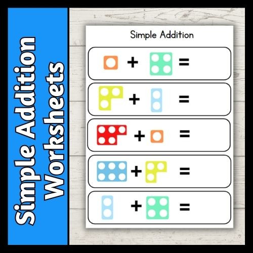 Simple Addition Worksheets | PrimaryResourceRack