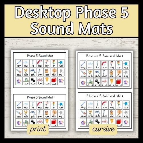 Desktop Phase 5 Phonics Sound Mat | PrimaryResourceRack