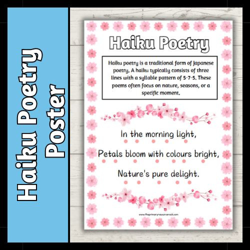 Haiku Poetry Classroom Poster | PrimaryResourceRack
