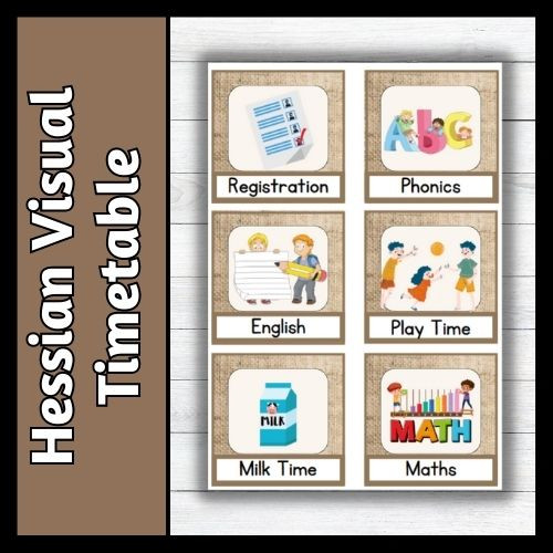 Hessian Visual Timetable Primaryresourcerack