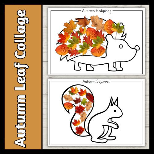 Autumn Leaves Collage Templates | PrimaryResourceRack
