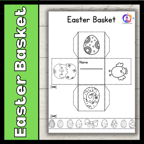 Easter Basket Template | PrimaryResourceRack
