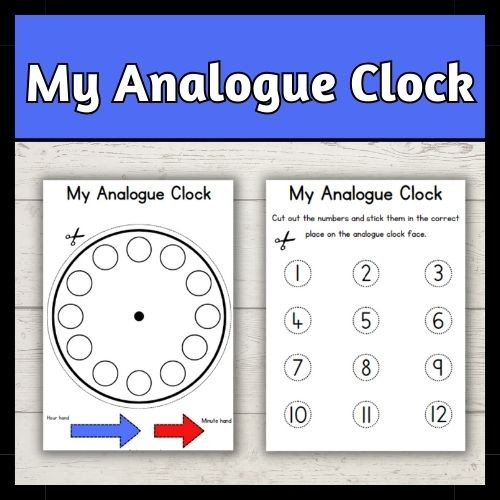 My Analogue Clock Worksheet | PrimaryResourceRack