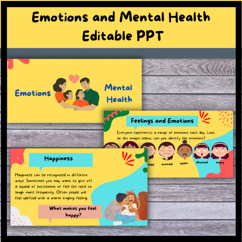 Emotions and Mental Health Editable PPTX | PrimaryResourceRack