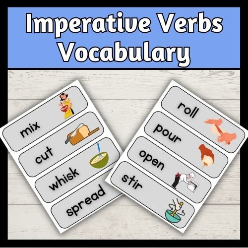 Imperative Verbs Display Vocabulary | PrimaryResourceRack
