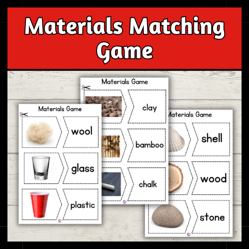 Materials Matching Game | PrimaryResourceRack
