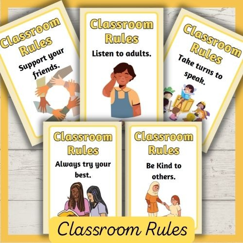 Classroom Rules Posters | PrimaryResourceRack