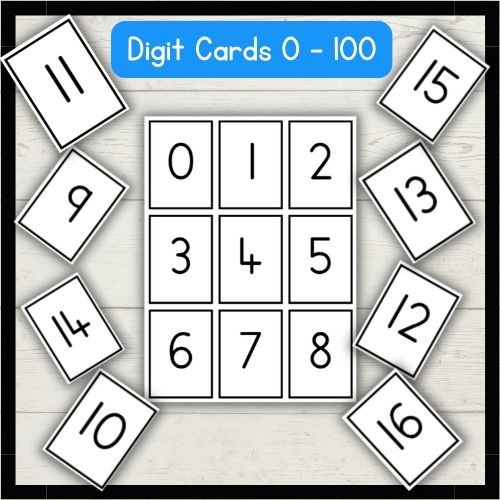 FREE Digit Cards 0 - 100 | PrimaryResourceRack