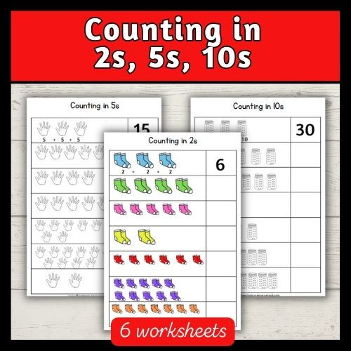 Counting in 2s, 5s and 10s Worksheets | PrimaryResourceRack