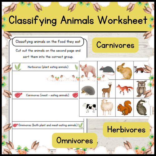 Classifying Organisms Worksheet Packet