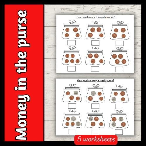 Money in the Purse Worksheet | PrimaryResourceRack