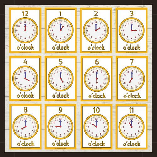 O'clock Classroom Posters | PrimaryResourceRack