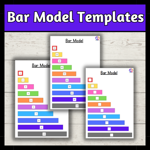 Bar Model Templates | PrimaryResourceRack