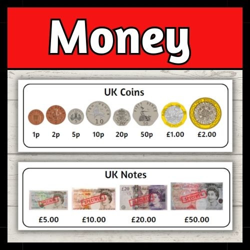 Money Table Strips | PrimaryResourceRack