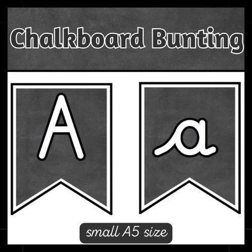 Cursive Chalkboard Classroom Display Bunting | PrimaryResourceRack