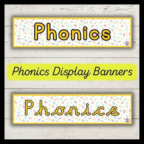 Phonics Classroom Display Banner | PrimaryResourceRack