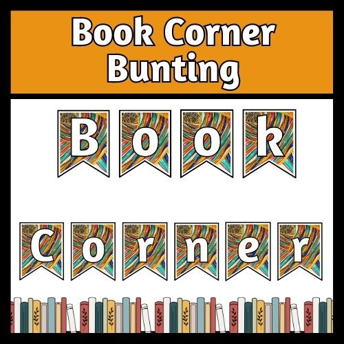 Book Corner Display Bunting | PrimaryResourceRack